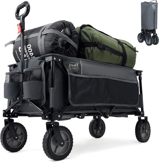 Opvouwbare trolley op wielen met verstelbare handgreep voor strand ...