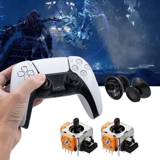 Hall Effect Sticks - 3D analoge sensor joystick voor PS5 controller met ...
