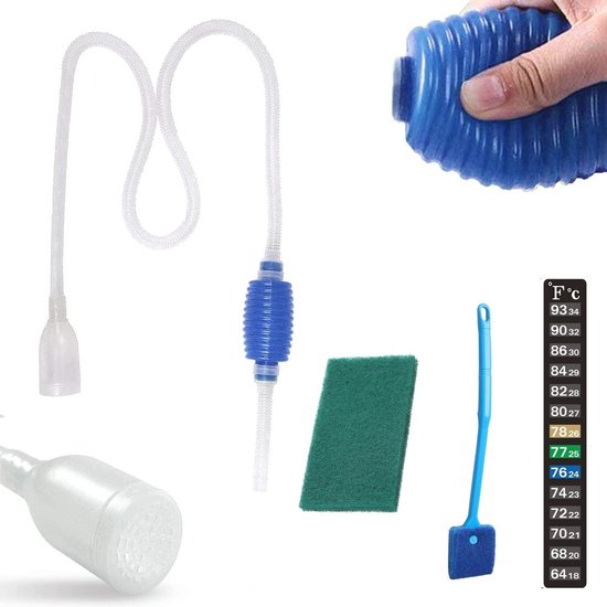 Aquarium Vissen Tank Cleaner - Vacuüm Sifon Pomp voor Makkelijk ...