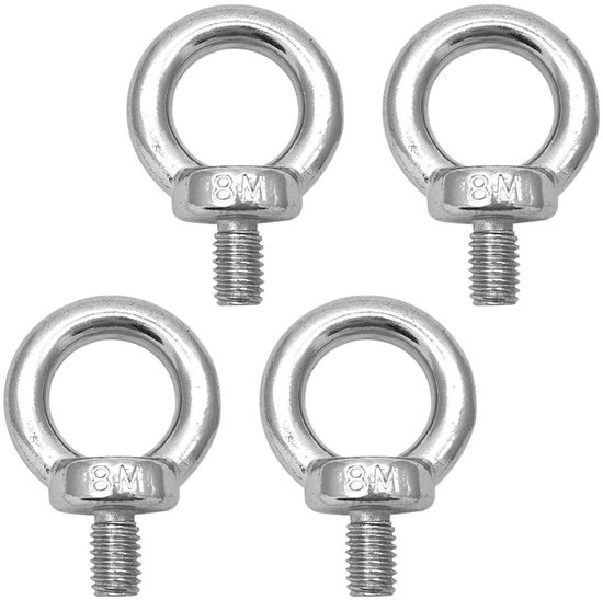 4 stuks M8 ring schroeven van roestvrij staal voor het bevestigen van ...