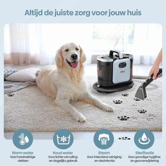 Olvy Tapijtreiniger PRO - Stoomreiniger - Meubelreiniger - 100° Stoom ...