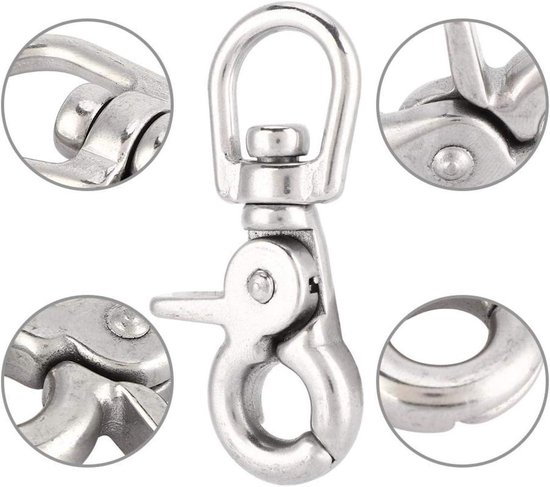 Bolt Snap Trigger Hook Metal Swivel Eye Lobster Clasp Swivel Snap Hook ...