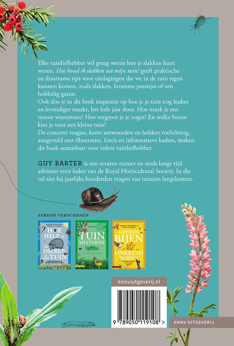 Hoe houd ik slakken uit mijn tuin?, Guy Barter | 9789050119108 | Boeken ...