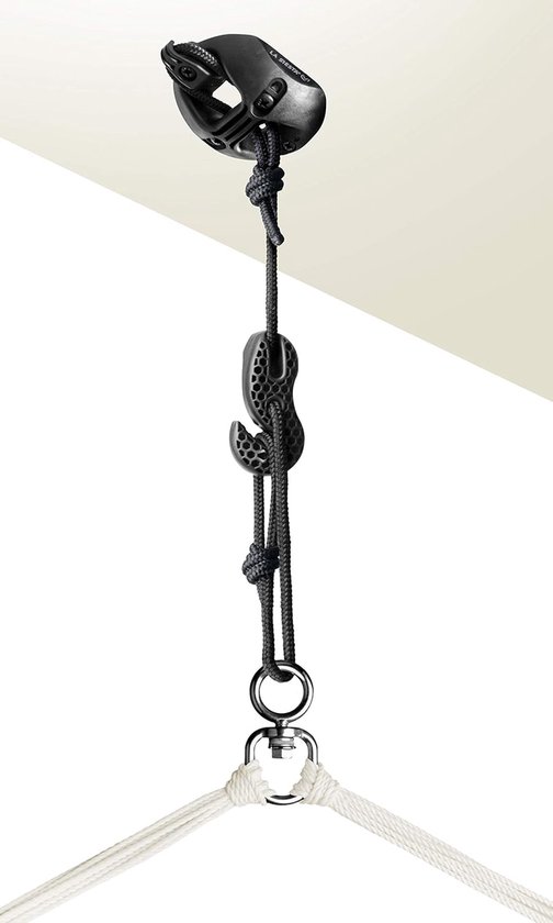 Bevestiging voor hangstoel en hangmat - veelzijdig en stevig - zwart | bol