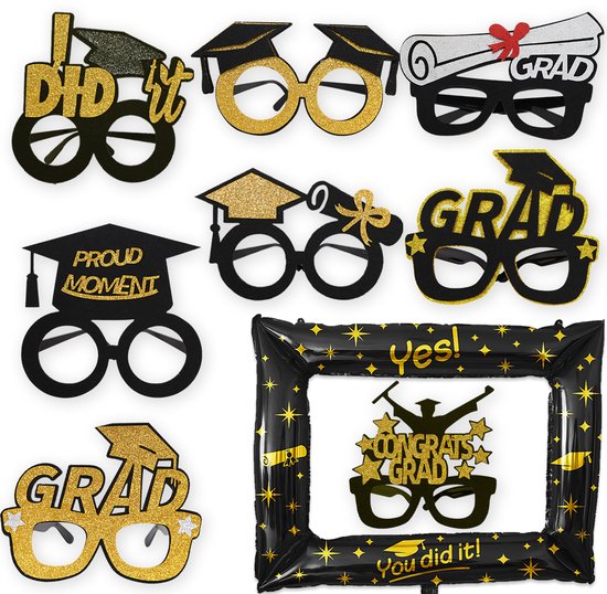 BTH - Geslaagd - Feestpakket - Photobooth Props - Versiering ...