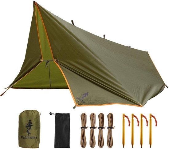 Tentzeil Tarp Waterdicht 3x3.2m Ultralight Tent Dekzeil UV-bescherming ...