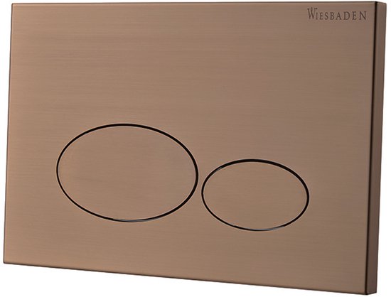 Wiesbaden X32 Metal drukplaat voor inbouwreservoir geborsteld brons ...