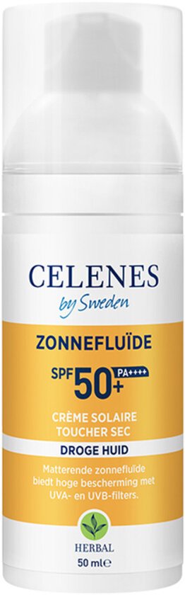 Celenes Herbal Dry Touch Zonnefluïde SPF 50+ Alle Huidtypes - 2 x 50 ml ...