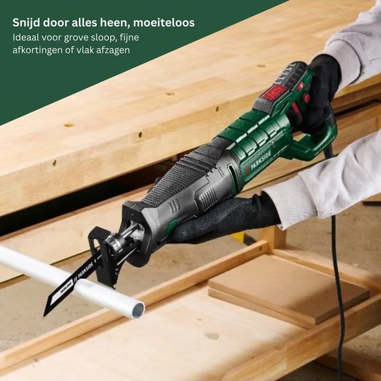 Parkside Reciprozaag 850W - Elektrisch gereedschap voor hout en metaal ...