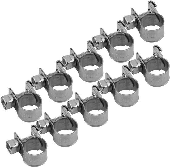 Rvs Mini Brandstofleiding Pijp Slangklem Clip 6mm-20mm Optioneel Maat(8 ...