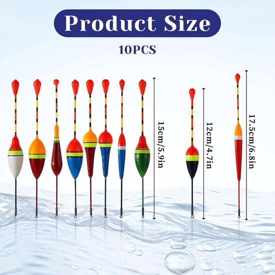 10 stuks dobbers vis hengeldobbers voor forel vissen - vlotterset voor ...