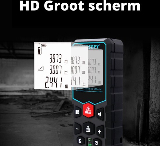 Arvona Afstandmeter Digitaal - Lasermeter - Meetapparatuur - 80 Meter ...