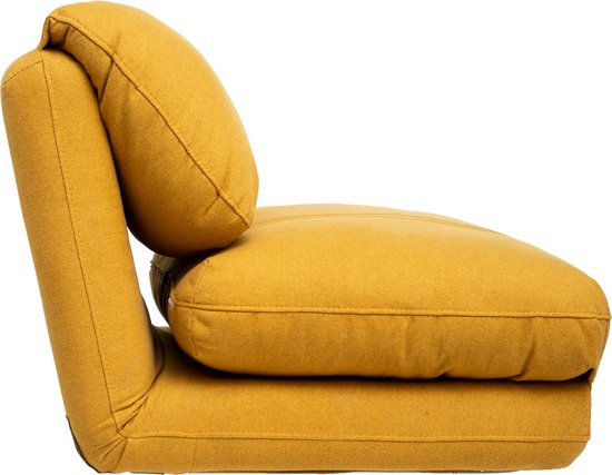 Atmopshera Marza eenzit fauteuil / slaapbank - Oker - Uittrekbaar | bol.com