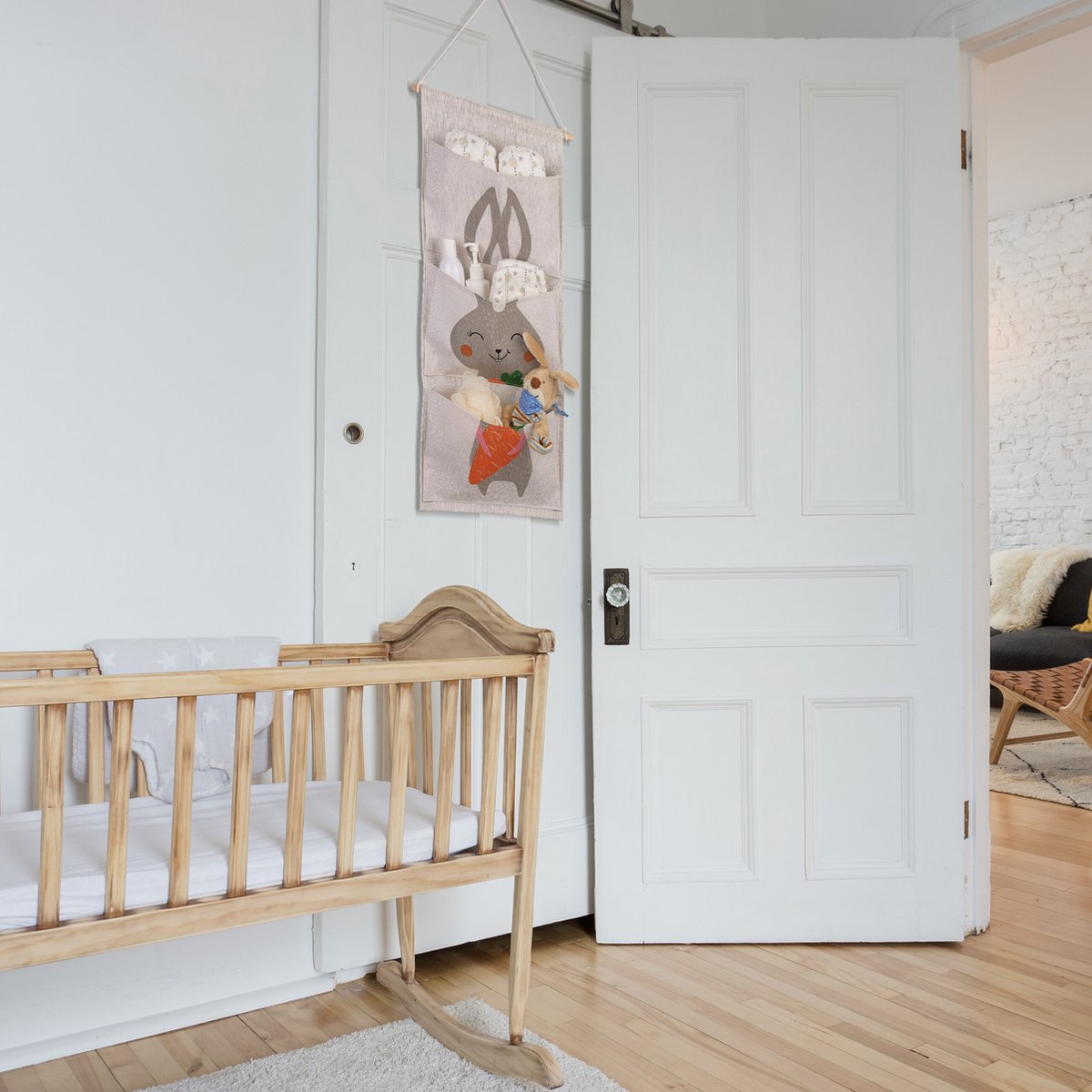 Relaxdays wandorganizer kinderkamer - hangende organizer met vakken - baby - wandopberger | bol