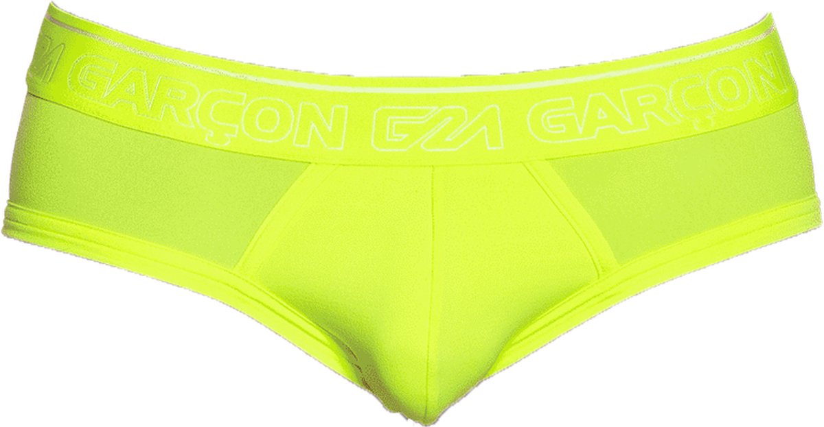 Garçon Neon Yellow Brief - MAAT M - Heren Ondergoed - Slip voor Man ...