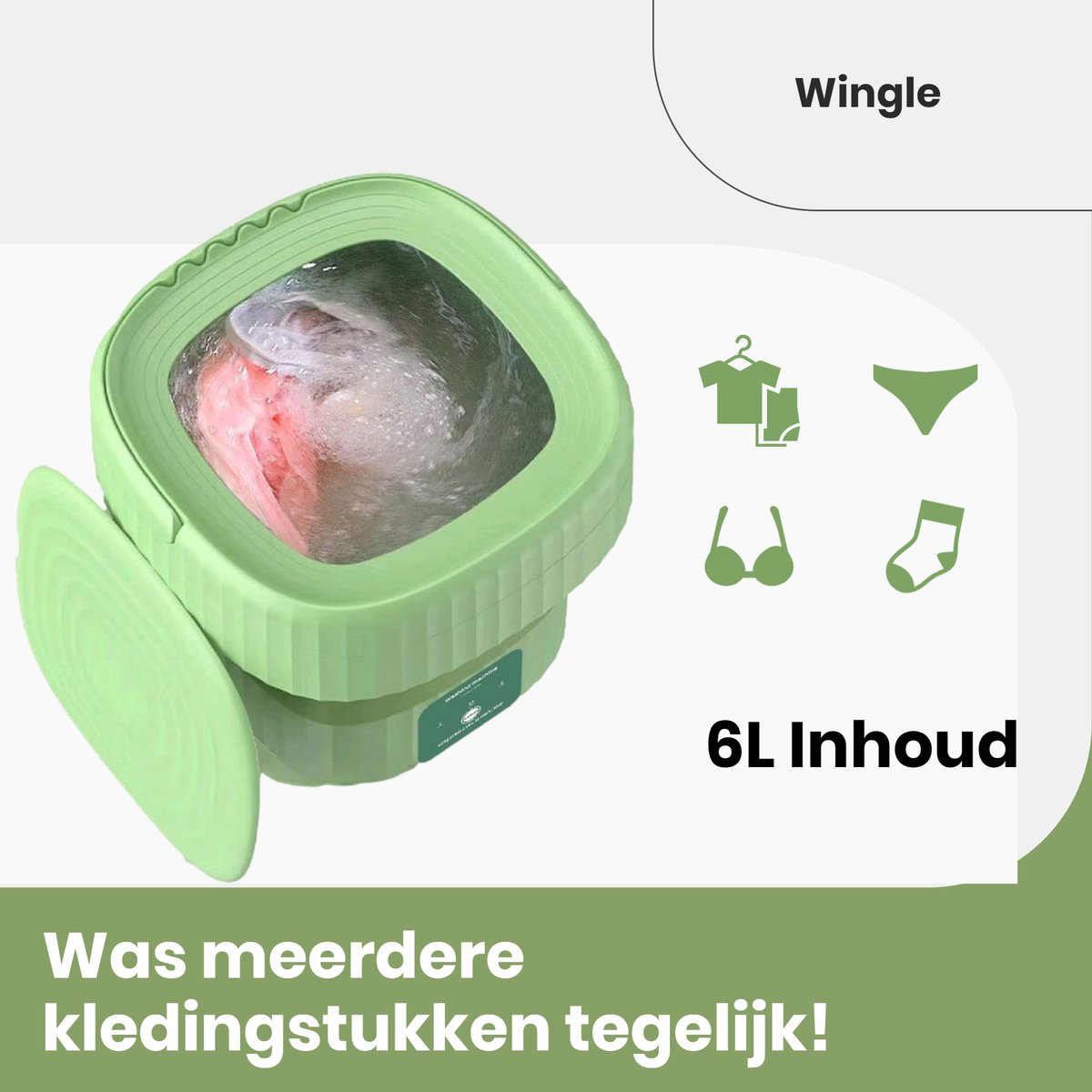 Mini Wasmachine- Kleine wasmachine - Opvouwbaar - Mini Wasmachine met ...