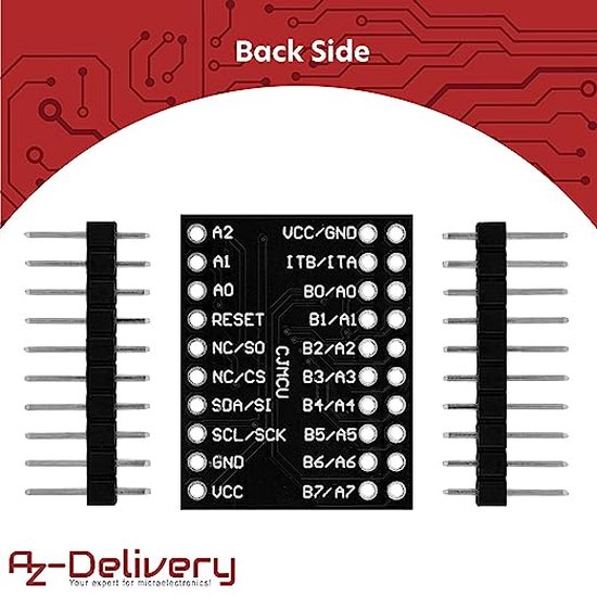 AZDelivery MCP23017 16-bit Bidirectional I/O Port Expander met I2C Serial Interface... | bol