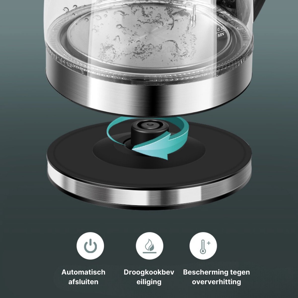 Mini Waterkoker - Kleine Waterkoker Draadloos - Camping Waterkoker ...