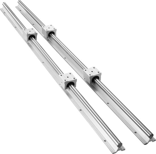 Lineaire geleiding SBR16-1000 mm koolstofstaal aluminium - 2 stuks ...