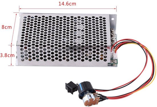 DC motor speed controller - PWM switch operation board - 100A 5000W ...