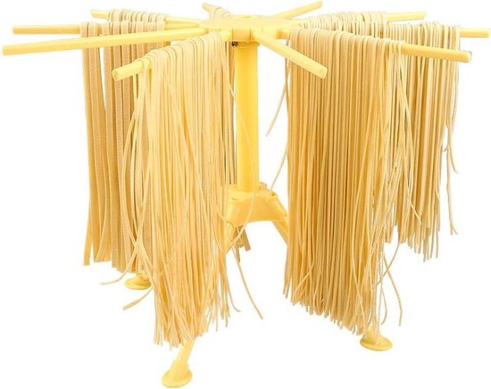 Foldable Pasta Drying Rack with 10 Bar - Household Noodle Dryer for ...