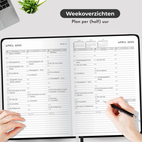 Systemyze Agenda 2025 Volwassenen - Weekkalender - Planner - Incl ...