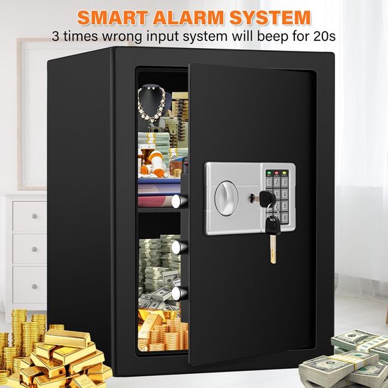 Equivera Geldkluis - Kluis voor Geld - Geld Kluis - Spaarpot - Kluis | bol