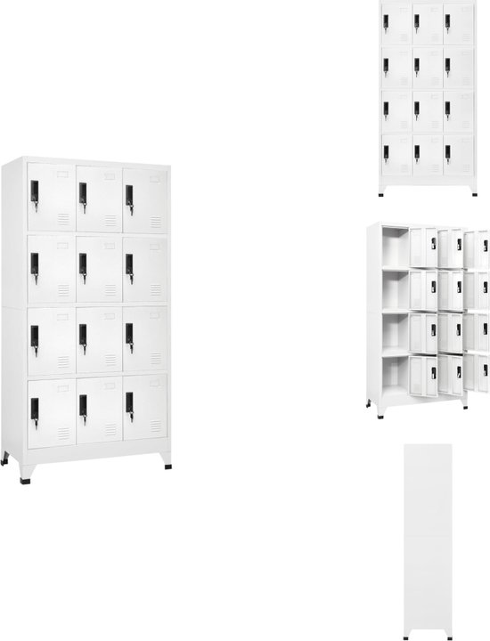 vidaXL Lockerkast - Lockerkasten - Opbergkast - Kast - Lockerkast ...