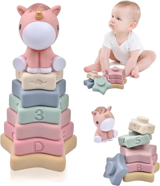 Stapelen Speelgoed met Ringen voor Baby's - Kleurrijke en Leerzame ...