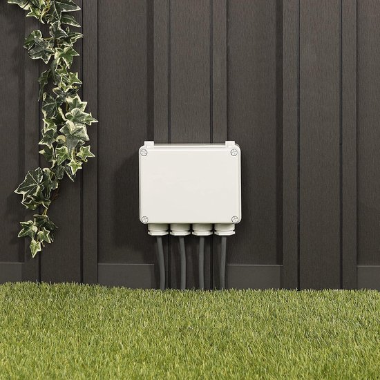 Waterdichte Aansluitdoos voor Buiten met 3 Kanalen - Plug & Connect ...