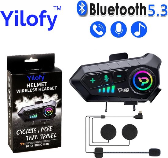 Yilofy Bluetooth 5.3 Luxe Universele Headset IPX6 Waterdicht Eenvoudig ...