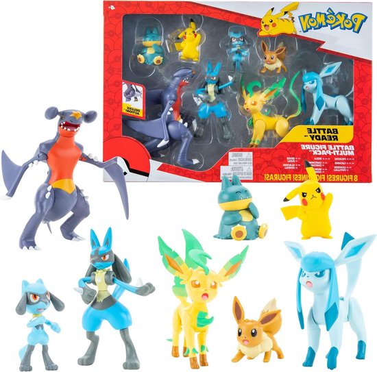 5-11 cm Pokémon Figuren Garchomp Pikachu Eevee Lucario Riolu Munchlax ...