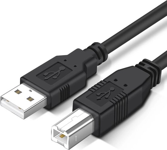 USB naar USB-B - Printer kabel adapter - 3 meter lang - zwart | bol