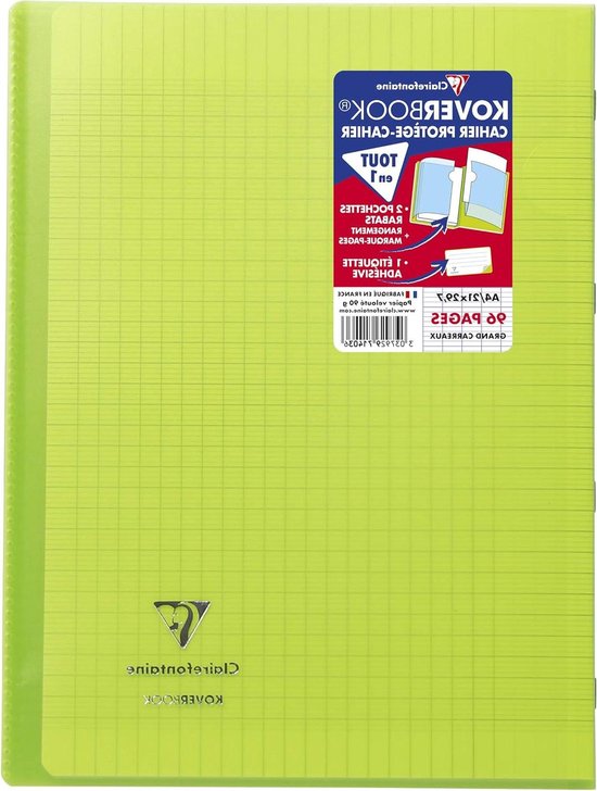 Schriften A4 ruitjes 10mm Koverbook Geniet schrift 48 blad geruit Seyès ...