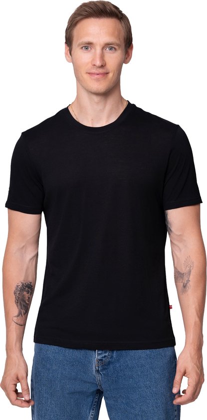 DANISH ENDURANCE Thermo T-Shirt voor Heren - van Merino Wol - Zwart - M | bol