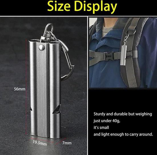 Noodfluitje signaalfluitje luid 2 stuks - noodgevallen - 150 db ...