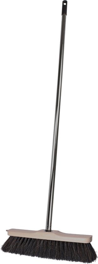 Brumag bezem voor binnen gebruik - bezemkop hout - 28 cm breed - steel ...