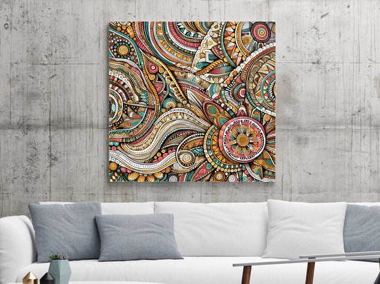 Doodle aboriginal schilderij | Spiritual Doodles: Vibrant Aboriginal ...