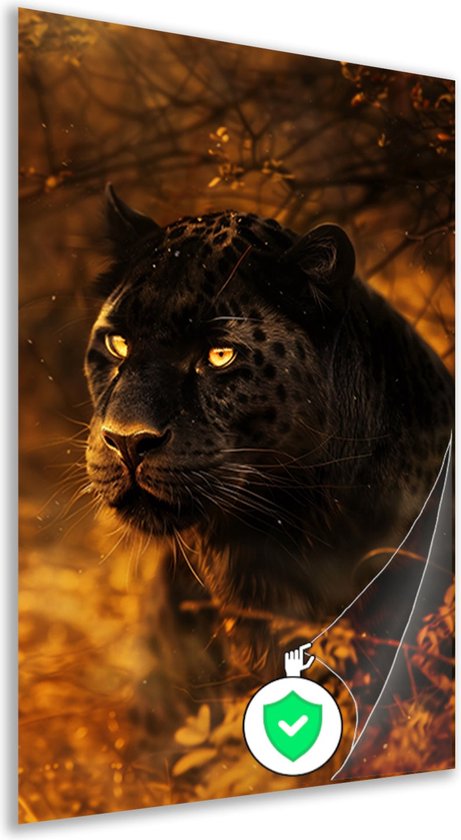 Panter poster - Dieren poster - Poster Natuur - Muurdecoratie ...
