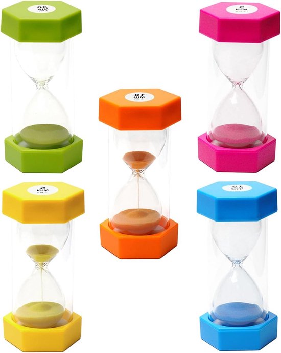 Zandloper voor kinderen - keukentimer - zandloperset - eierwekkers - 3 ...