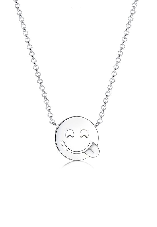 Elli Halsketting Smiley Icon Emoji 925 Sterling Zilver | bol.com