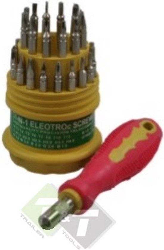 Precisie schroevendraaier set, bittenset, bit set 31 dlg | bol