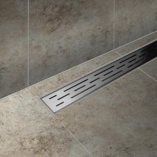 Dynamic Way douchegoot 70x7cm met flens + rooster RVS | bol
