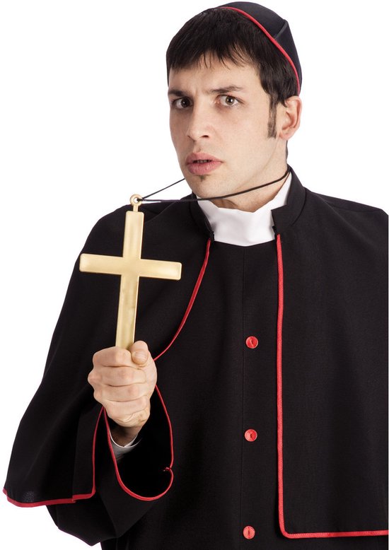 Carnival Toys Ketting Priester Kruis 25 Cm Goud | bol.com