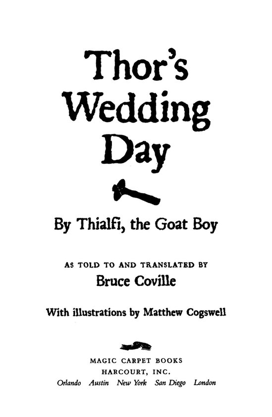Thor's Wedding Day (ebook), Bruce Coville | 9780544635395 | Boeken ...