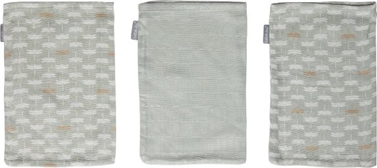 Bebe-Jou Riverside 3 stuks Hydrofiele Washandjes 3050126 | bol.com