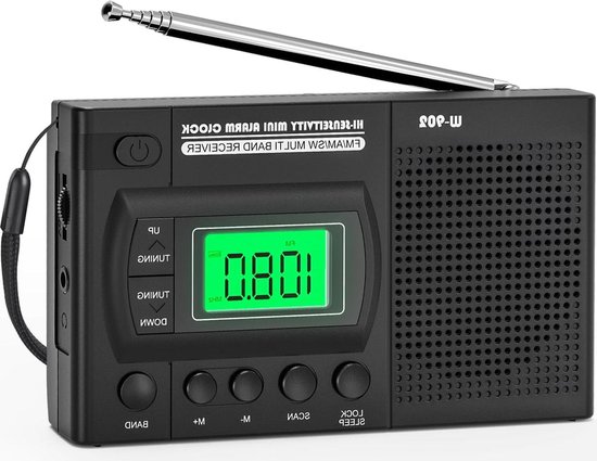 FM AM SW Radio with Display - Battery Operated - Timing Function | bol