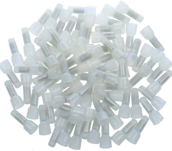 Nylon Pers Lasdop - 120-Delig - 22-16 AWG - Wit | bol