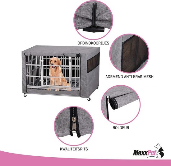 bench hond benchhoes voor honden - Benchcover - cover voor hondenbench ...