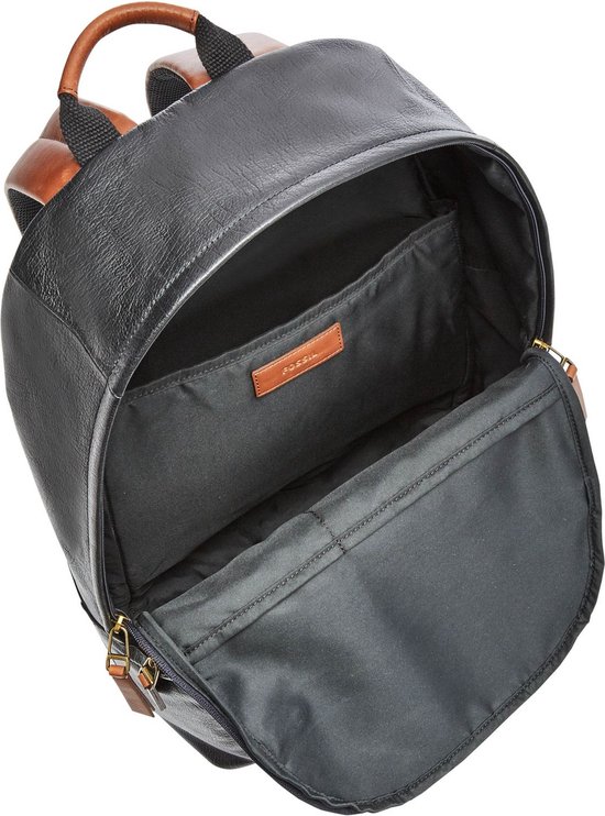 FOSSIL Vrije tijd rugzak Rugzak met laptopvak Evan Backpack Black Zwart ...